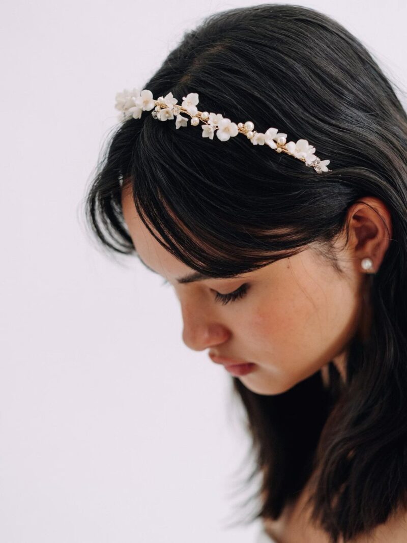 CYD | Dainty Floral Headband - All About Romance: Handmade Veils ...