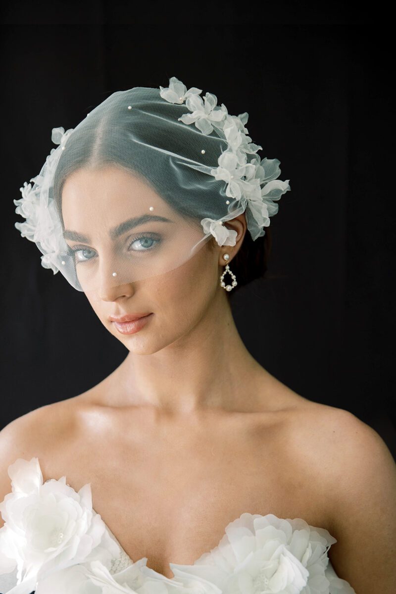FOLIA | Floral Birdcage Veil - All About Romance: Handmade Veils ...