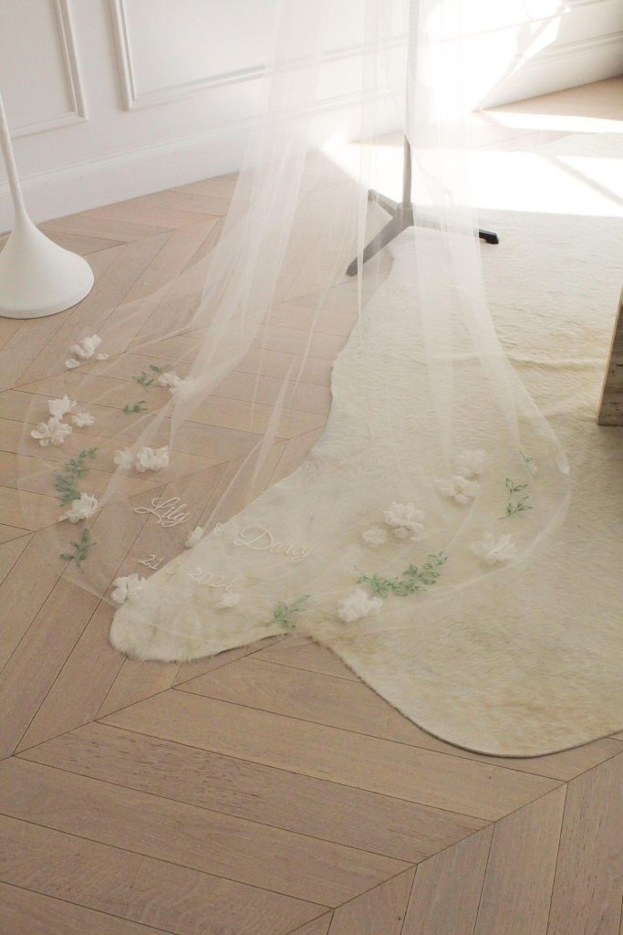 Veil Embroidery | Personalise Our Wedding Veils - All About Romance ...