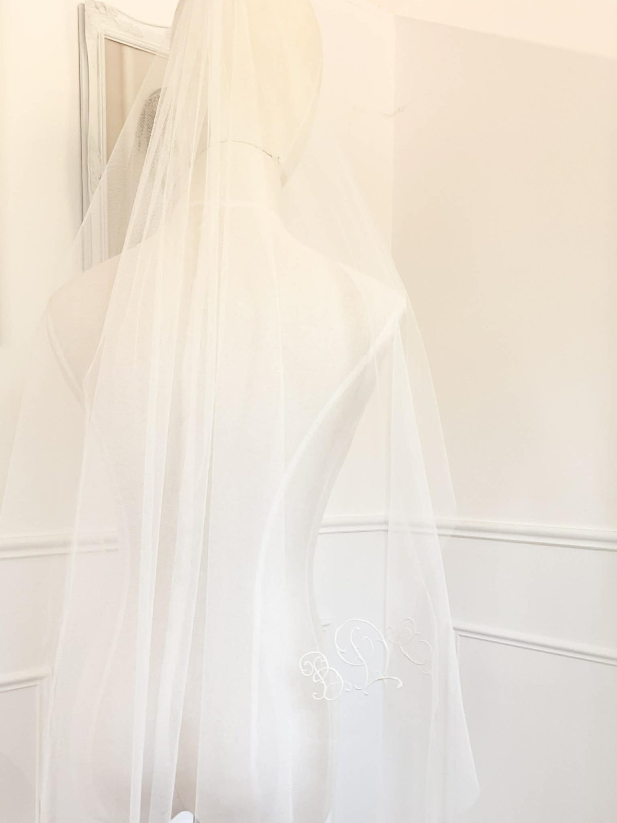 Veil Embroidery Add On | Embroidered with 3 Letter Monogram - All About ...