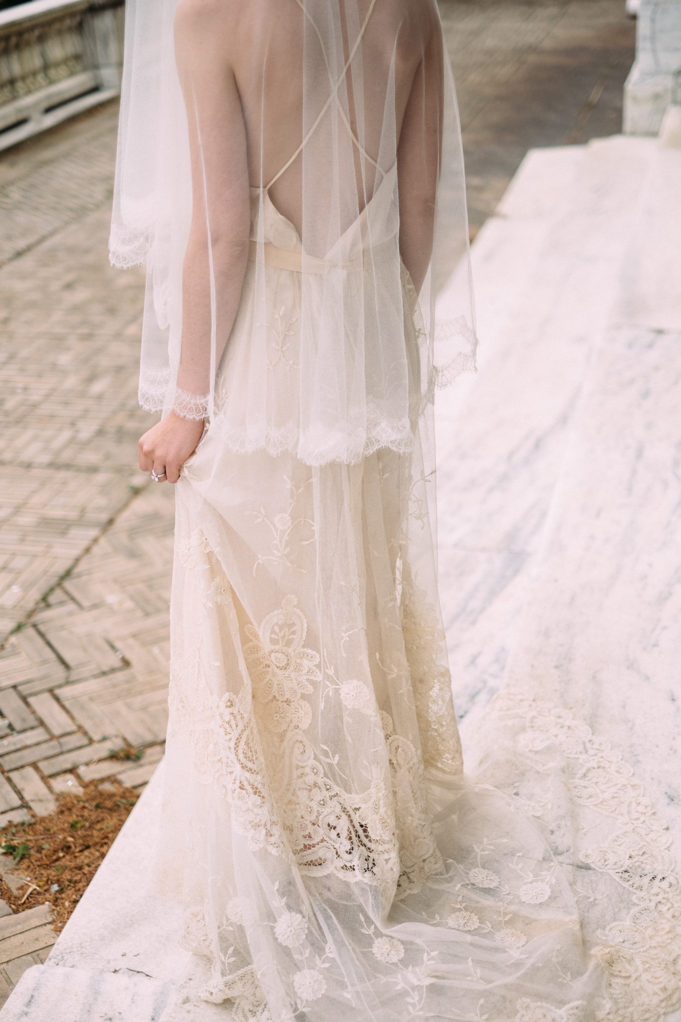 AGATHA | Lace Wedding Veil - All About Romance: Handmade Veils & Adornments