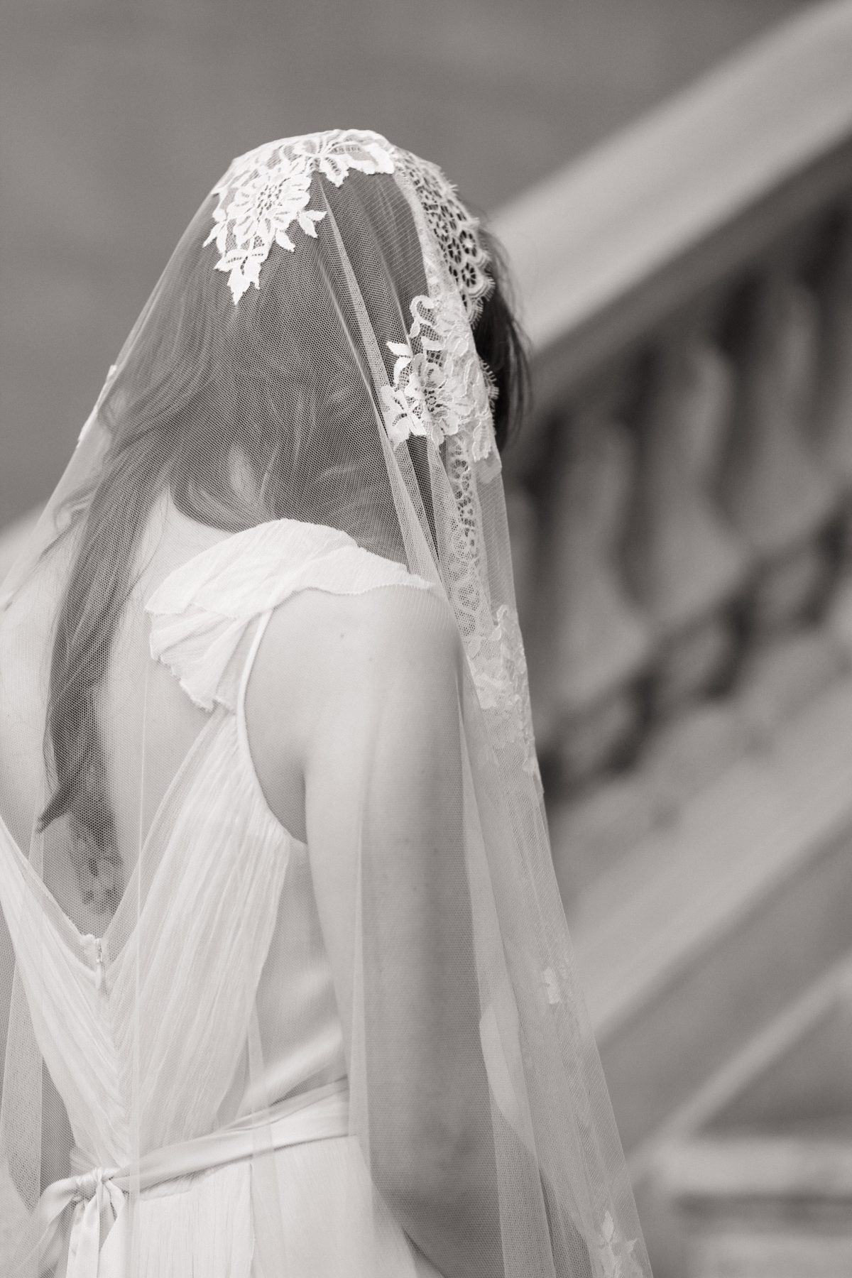 AUSTEN | Long Lace Veil - All About Romance: Handmade Veils & Adornments